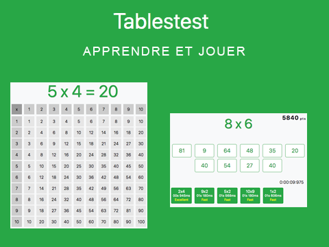 Tables de multiplication test